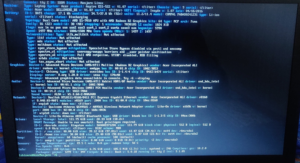 Blinking cursor at boot time - Support - Manjaro Linux Forum