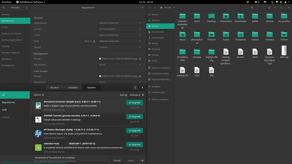 Adwaita-maia got slimmer - GNOME - Manjaro Linux Forum