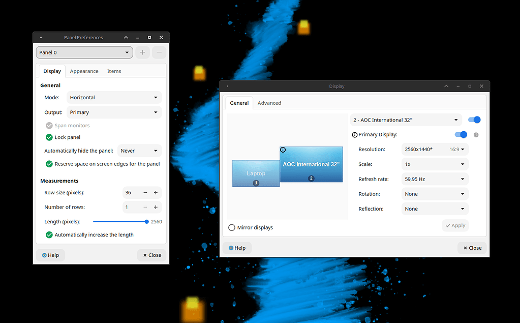 Full-Screen windows behind XFCE-Panel - Xfce - Manjaro Linux Forum