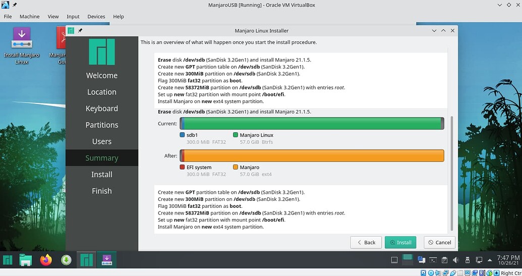 [HowTo] Install Manjaro on USB drive (with and without VirtualBox ...
