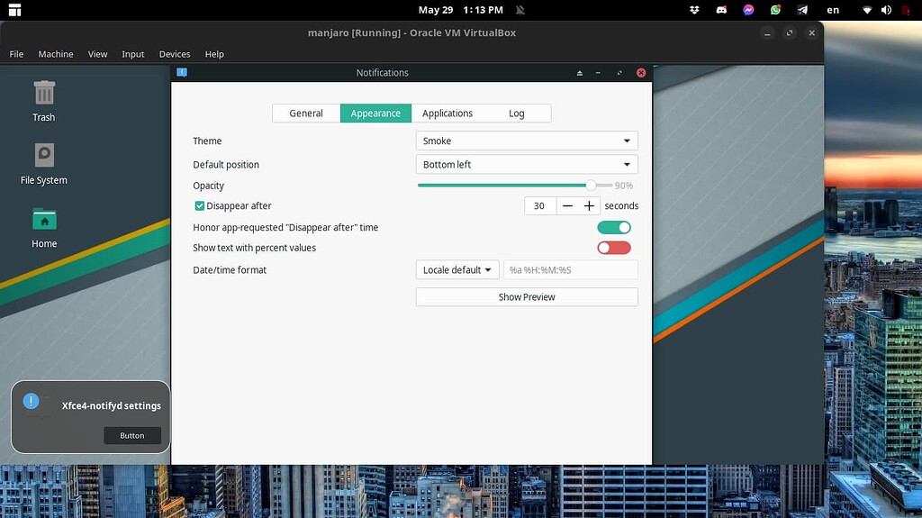 How to make notifications on xfce4 behave like in gnome (notification ...