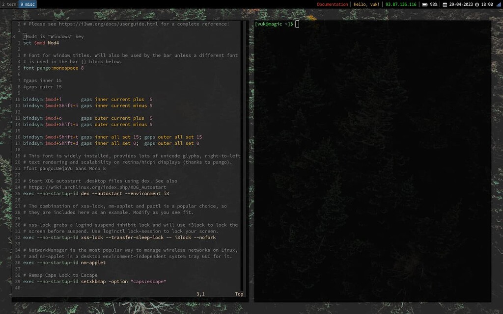 Border-terminal problem - Software & Applications - Manjaro Linux Forum