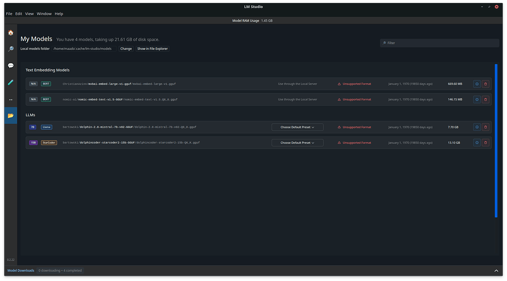 LM Studio Unsupported Format Error caused by non-ext4 filesystem - AUR - Manjaro Linux Forum