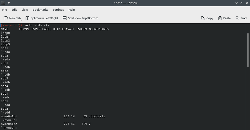Cant Find Uuid Unable To Boot Support Manjaro Linux Forum