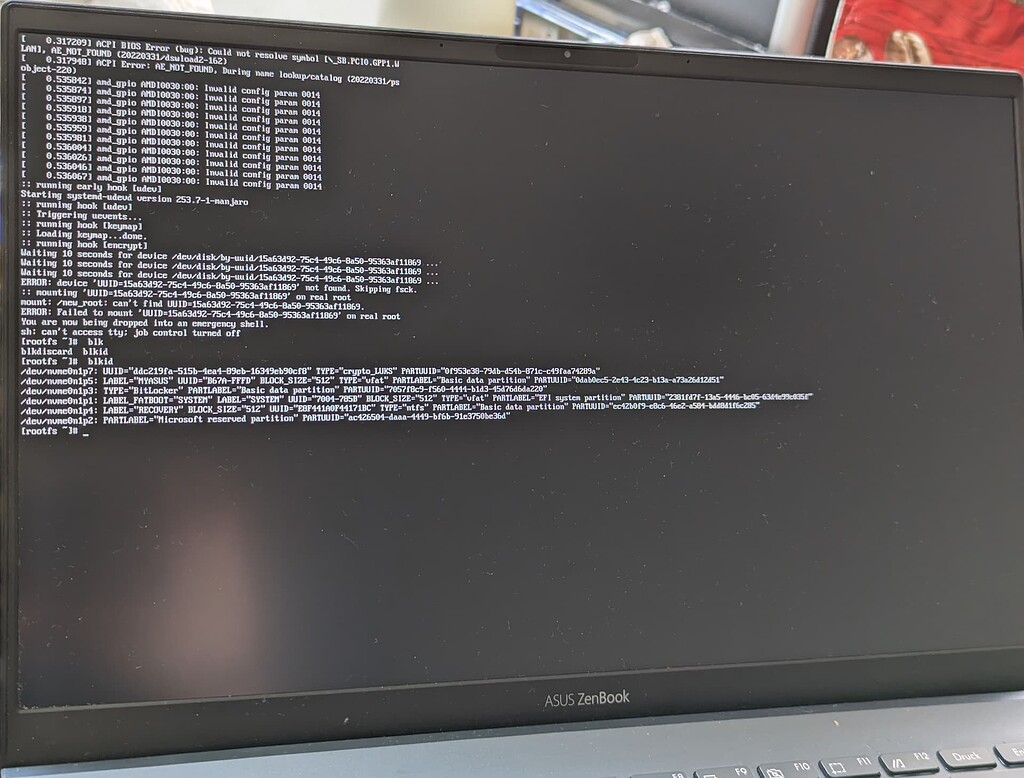System does not boot after last update - Support - Manjaro Linux Forum