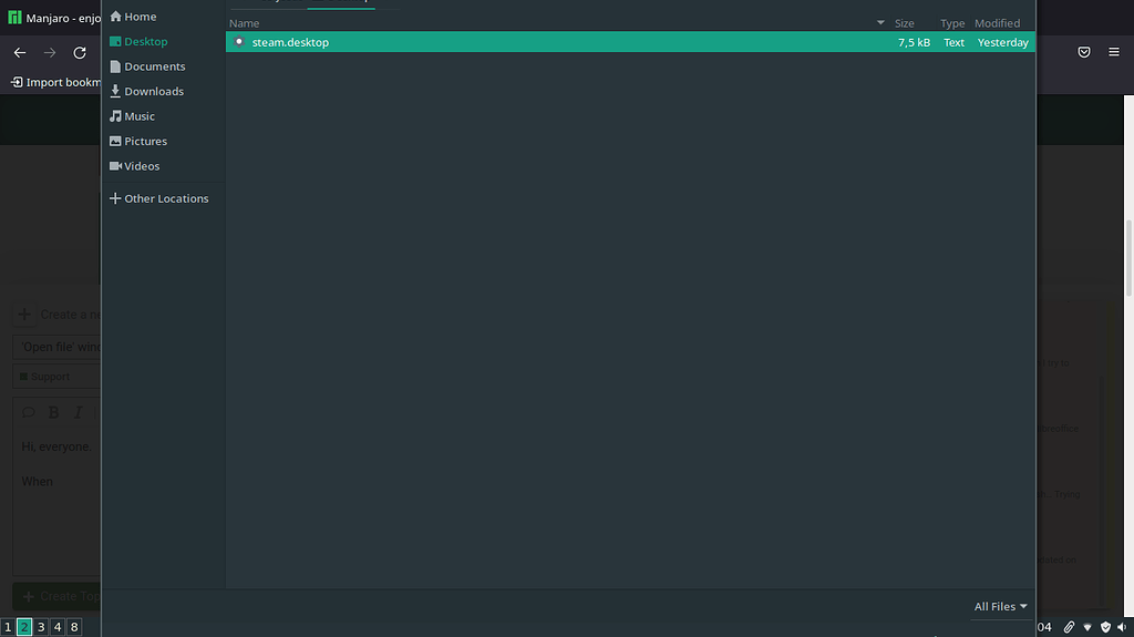 'Open file' window too big on Manjaro i3wm - Support - Manjaro Linux Forum
