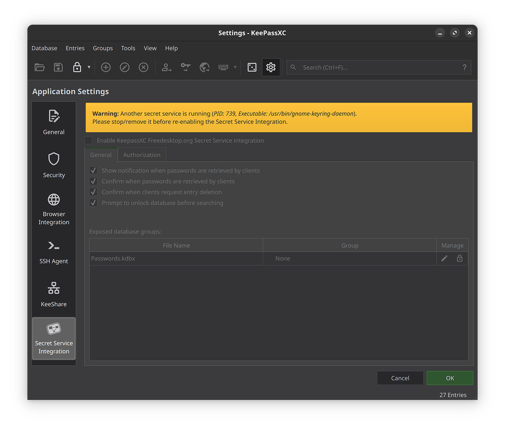 How to replace Gnome keyring with KeepassXC as secret service? - Software & Applications ...