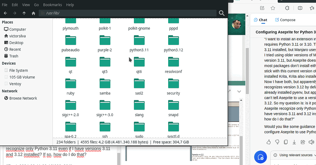 Configuring Aseprite to Use Python 3.11 on Manjaro - AUR - Manjaro Linux Forum