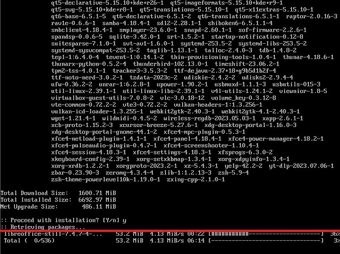 Terminal Output To File And Screen During Update Support Manjaro