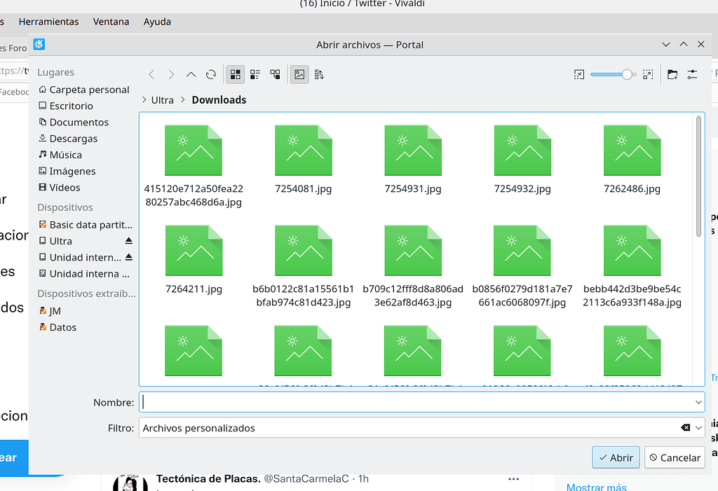 Kdialog -as a file picker in browsers- does not show preview (thumbnails) - KDE Plasma - Manjaro ...