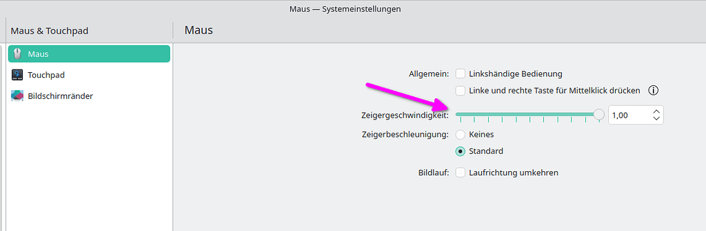 Speedup Mouse-Pointer - KDE Plasma - Manjaro Linux Forum