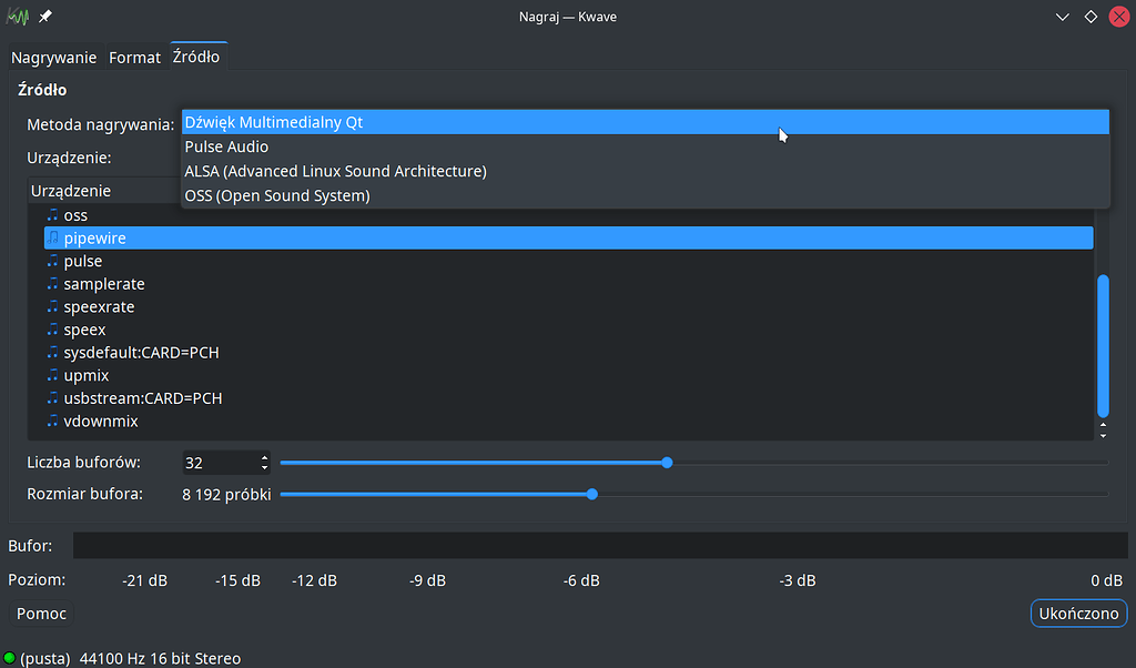 Help to setup kwave to record from browser - Software & Applications - Manjaro Linux Forum