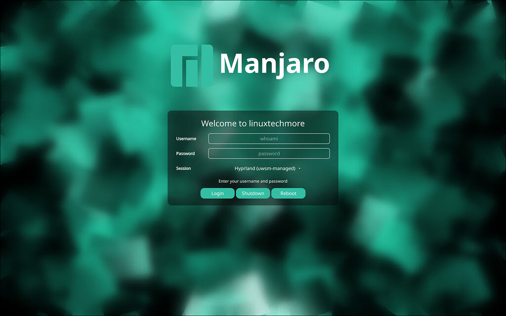 I modernized the classic "Elegant Manjaro" SDDM theme: Now with Qt 6 ...