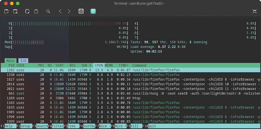 My system uses only one (1) cpu core - Support - Manjaro Linux Forum