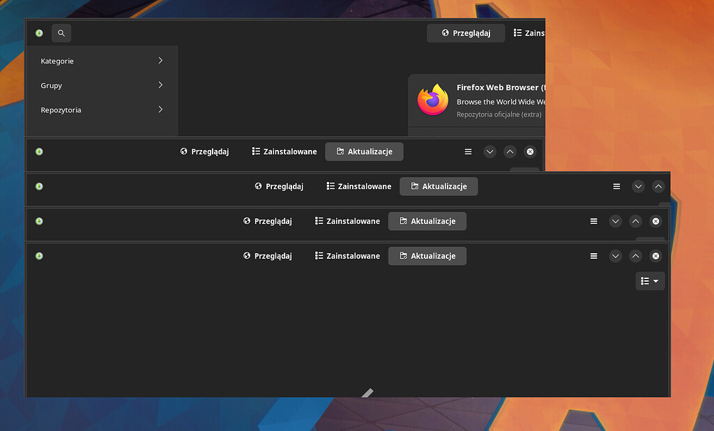 Pamac-gtk window resizing is totally broken - Feedback - Manjaro Linux Forum