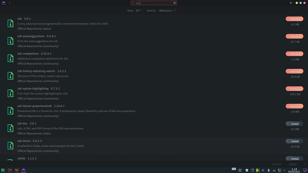 A few questions about zsh - Software & Applications - Manjaro Linux Forum