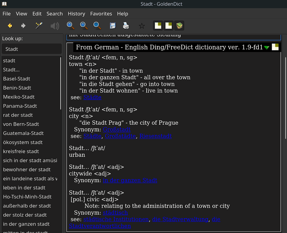 [How-To] Setting up GoldenDict dictionary - Tutorials - Manjaro Linux Forum