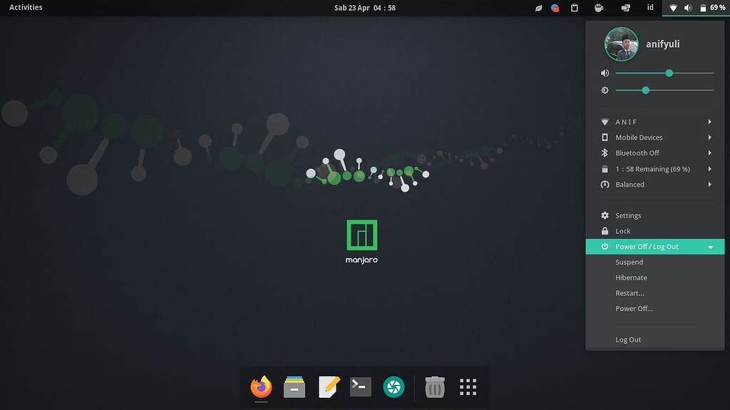 GDM Hibernate Option on GDM - GNOME - Manjaro Linux Forum