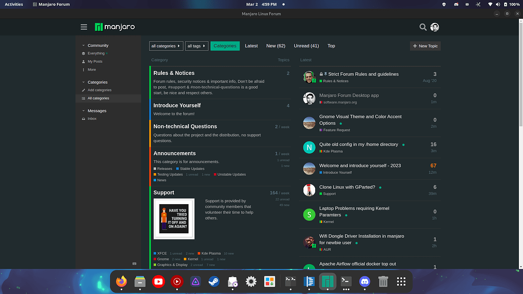 Manjaro Forum Desktop app - Feature Request - Manjaro Linux Forum