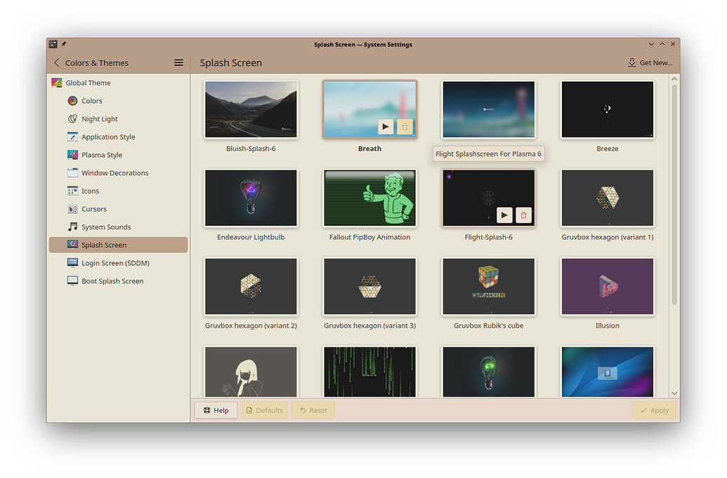 Splash Screen (=login animation) is causing a Global theme to be ...