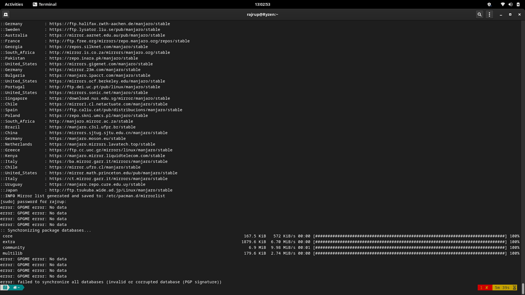 Pgp Signature Keys Error After Even Refresh Pacman Keys Support Manjaro Linux Forum 