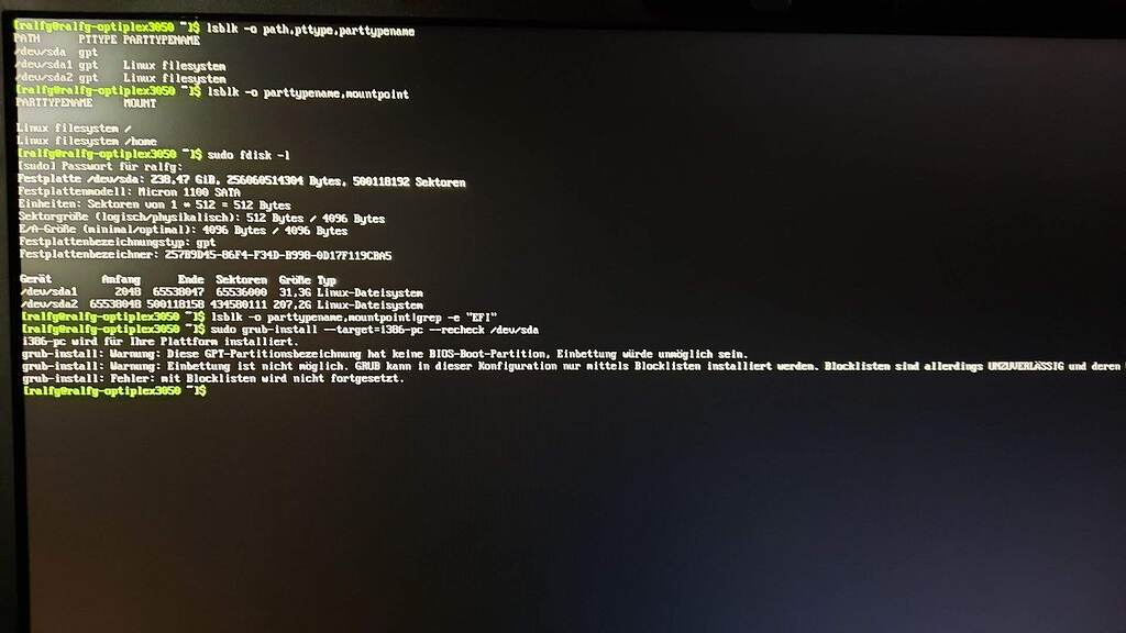 Error message with "grub-install" after applying 2023-12-23 stable ...