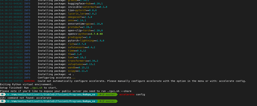 Kohya_SS Issues - Third-Party Software - Manjaro Linux Forum