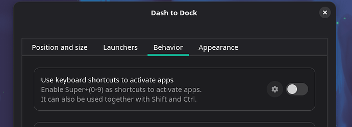 Can't switch to the original shortcuts Super + Num to open apps - GNOME ...