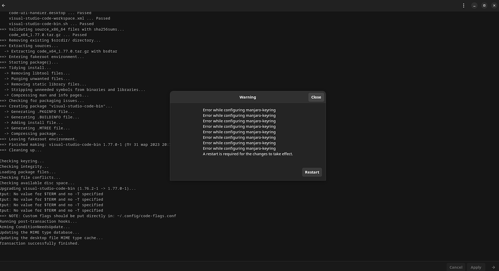 Keyring error while downloading manjaro update - Support - Manjaro ... Keyring error while downloading manjaro update - Support - Manjaro ...