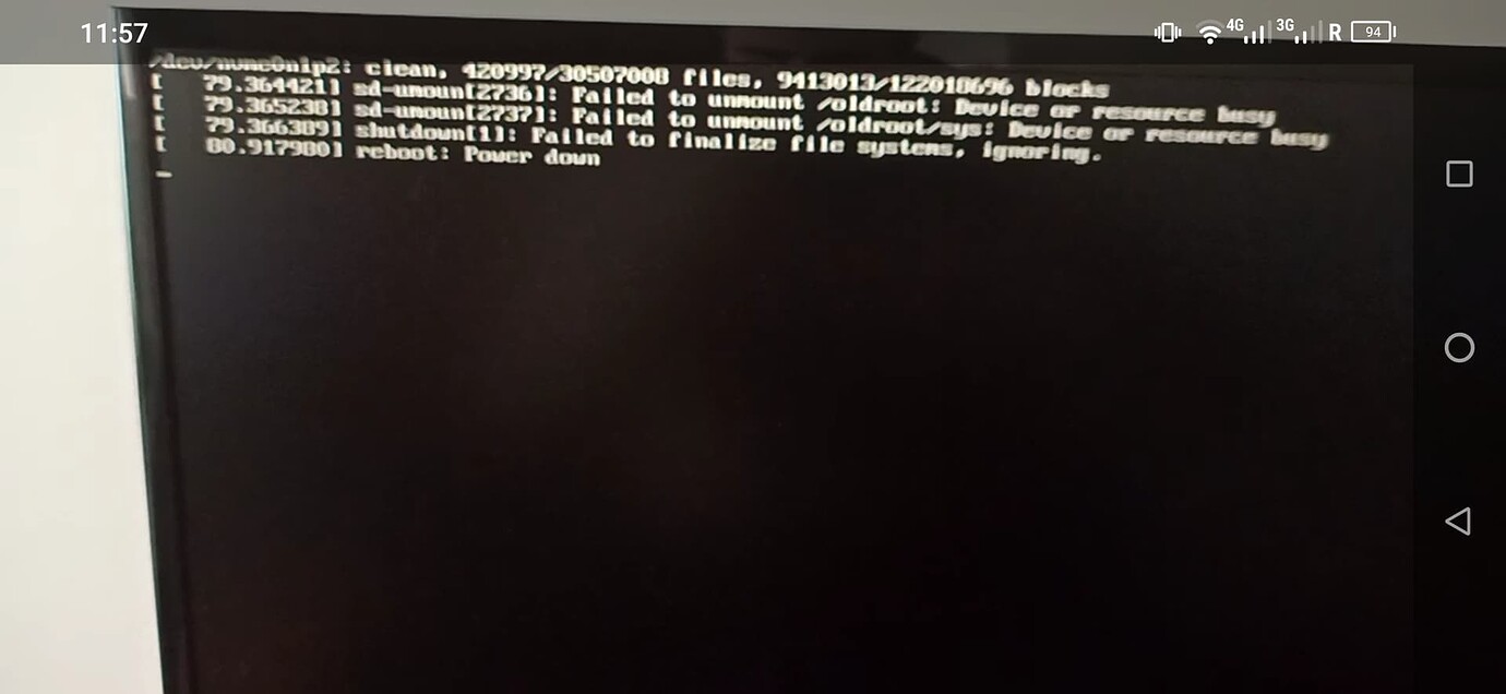 Updated system, and now every shutdown an error message keeps popping up. error (sd-umount ...