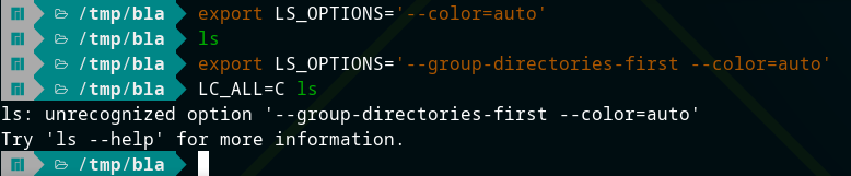 How do I use LS_OPTIONS? - Software & Applications - Manjaro Linux Forum