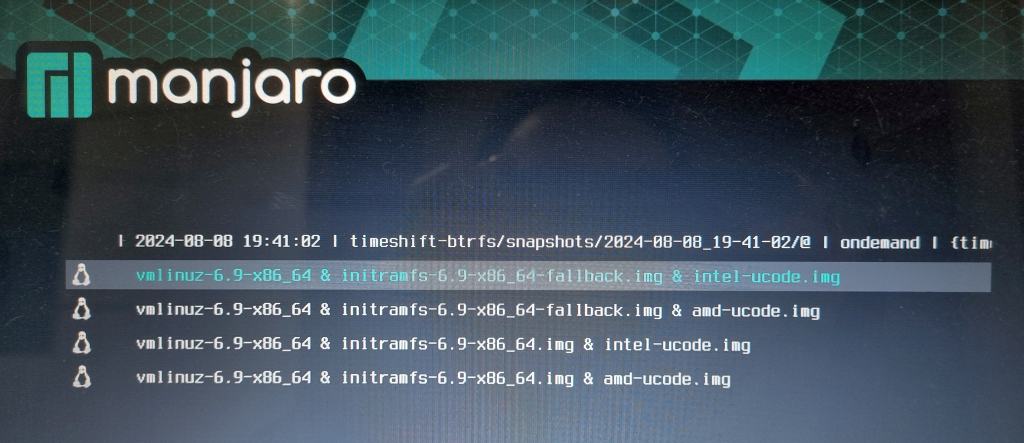 BTRFS ran out of space during update, now I can't boot, GRUB does not find kernel - Support ...