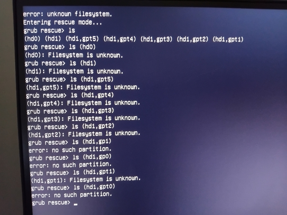 Grub rescue screen during Win11 update process - Support - Manjaro ...