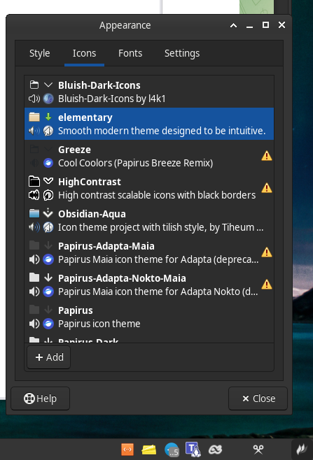 Icon theme issues - Xfce - Manjaro Linux Forum