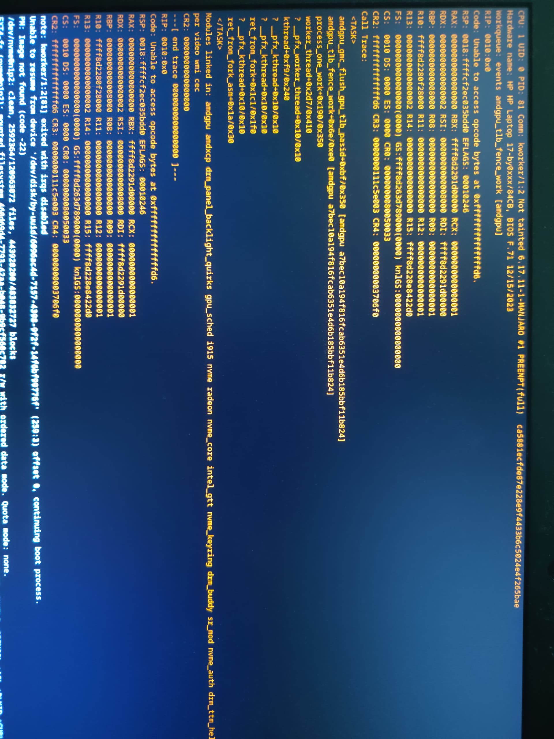 Radeon 520 Kernel 6.17 (and 6.18) issues - Graphics & Display - Manjaro ...