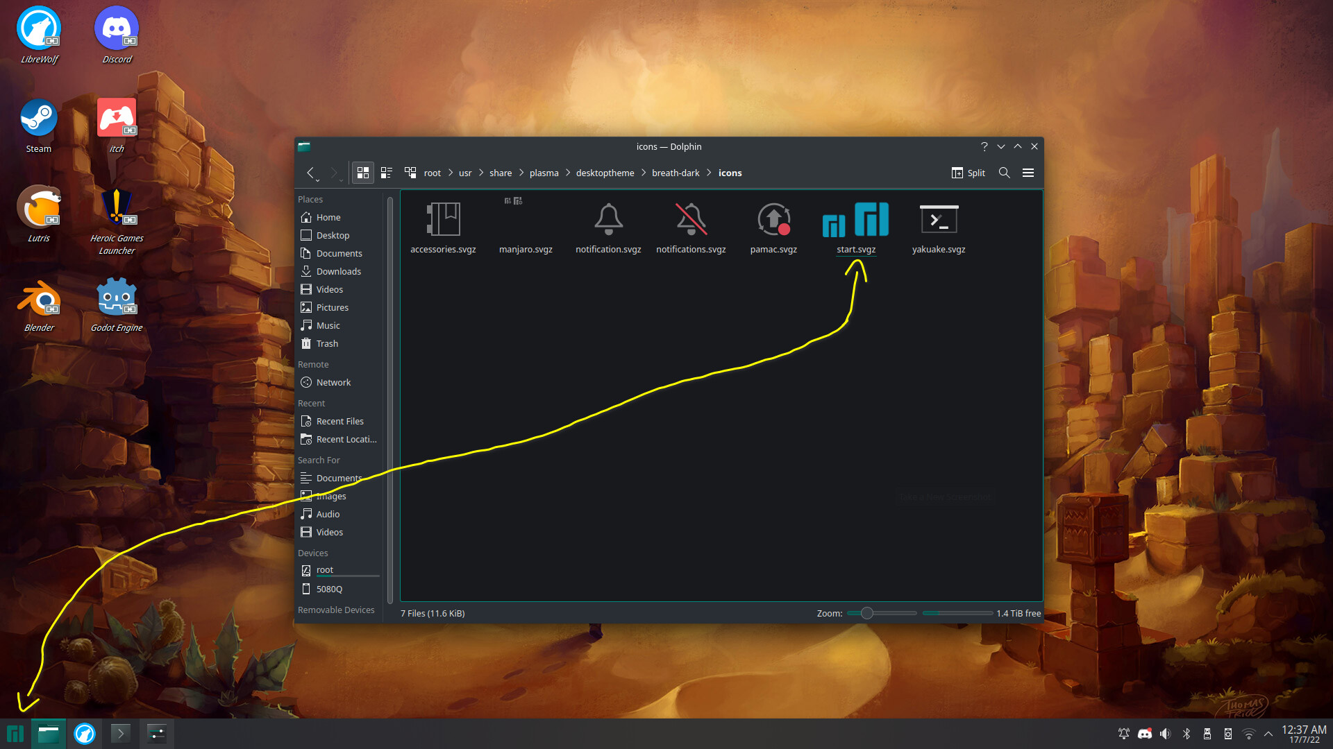 Where can I find the file that is used as the default icon for the ...