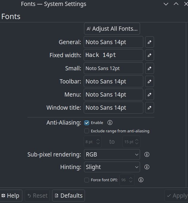 Python is picking up fault in desktop fonts - Third-Party Software - Manjaro Linux Forum