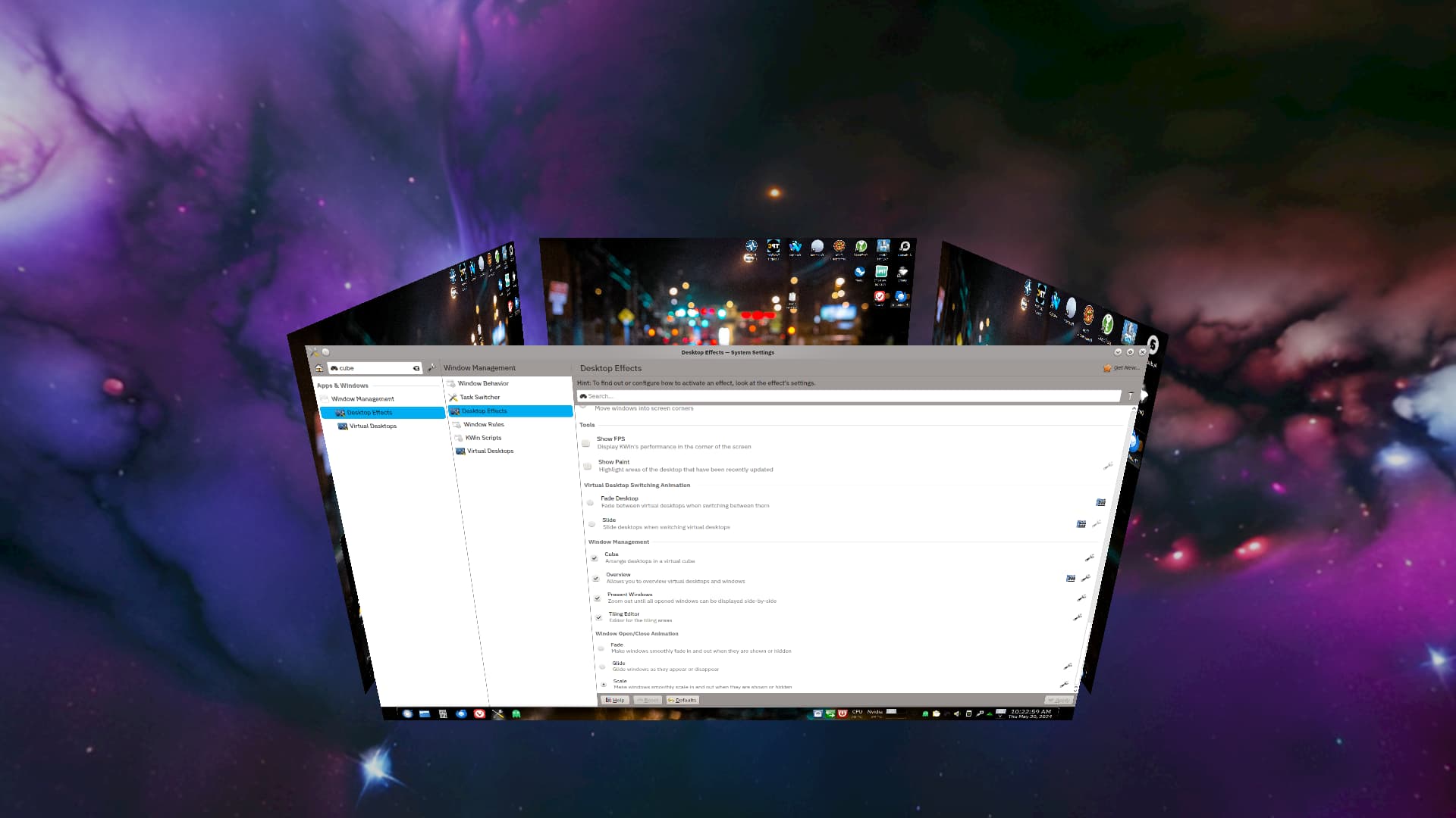 Cube Effect does not work with "skybox"= background picture (KDE Plasma ...